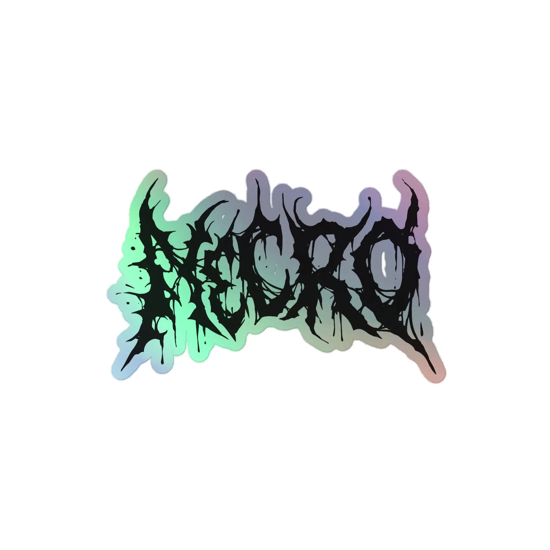Necro - Death Metal Logo - Holographic sticker - NECRO SUPER STORE ...