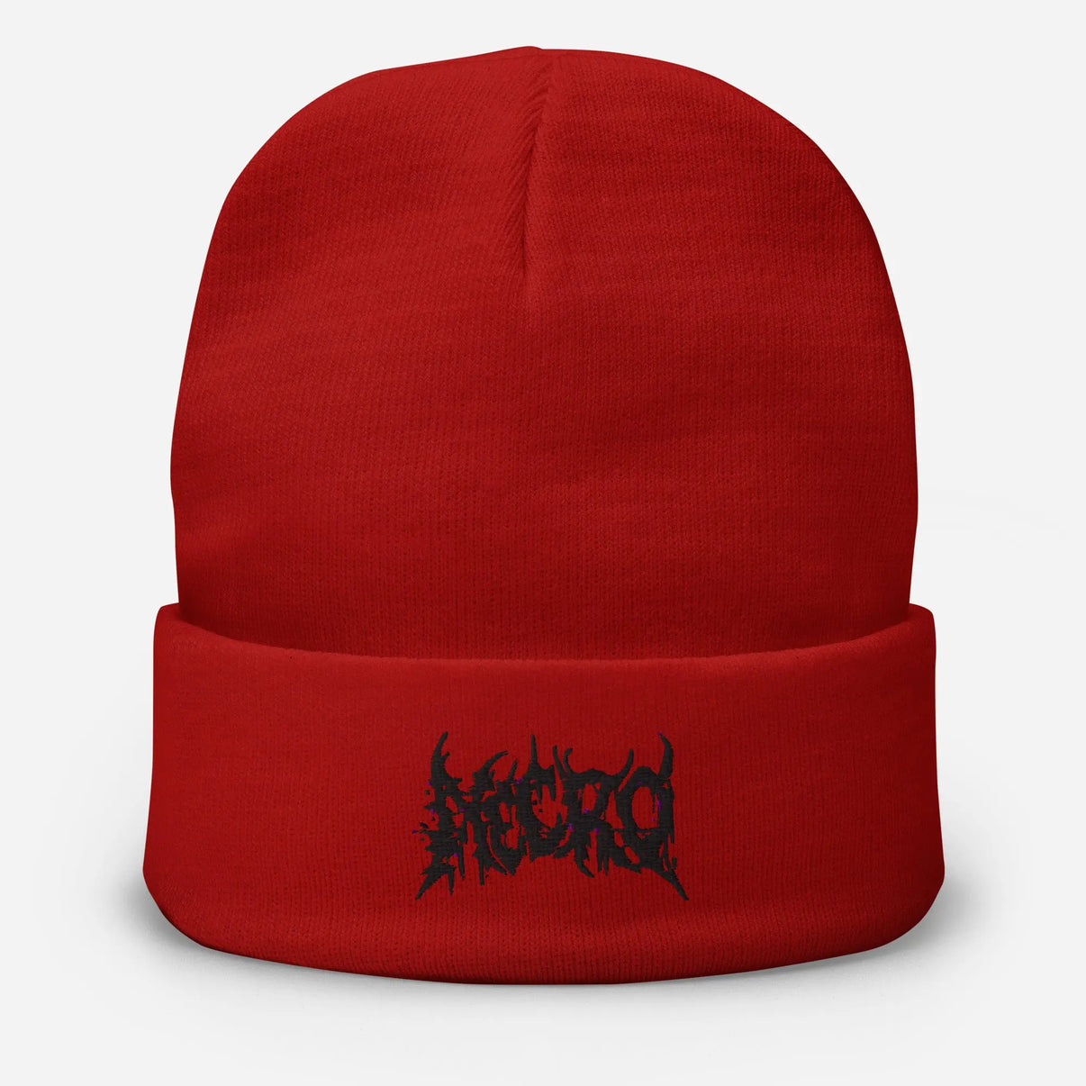 Necro - Maroon/Blk Death Metal Logo - Embroidered Beanie – NECRO SUPER ...